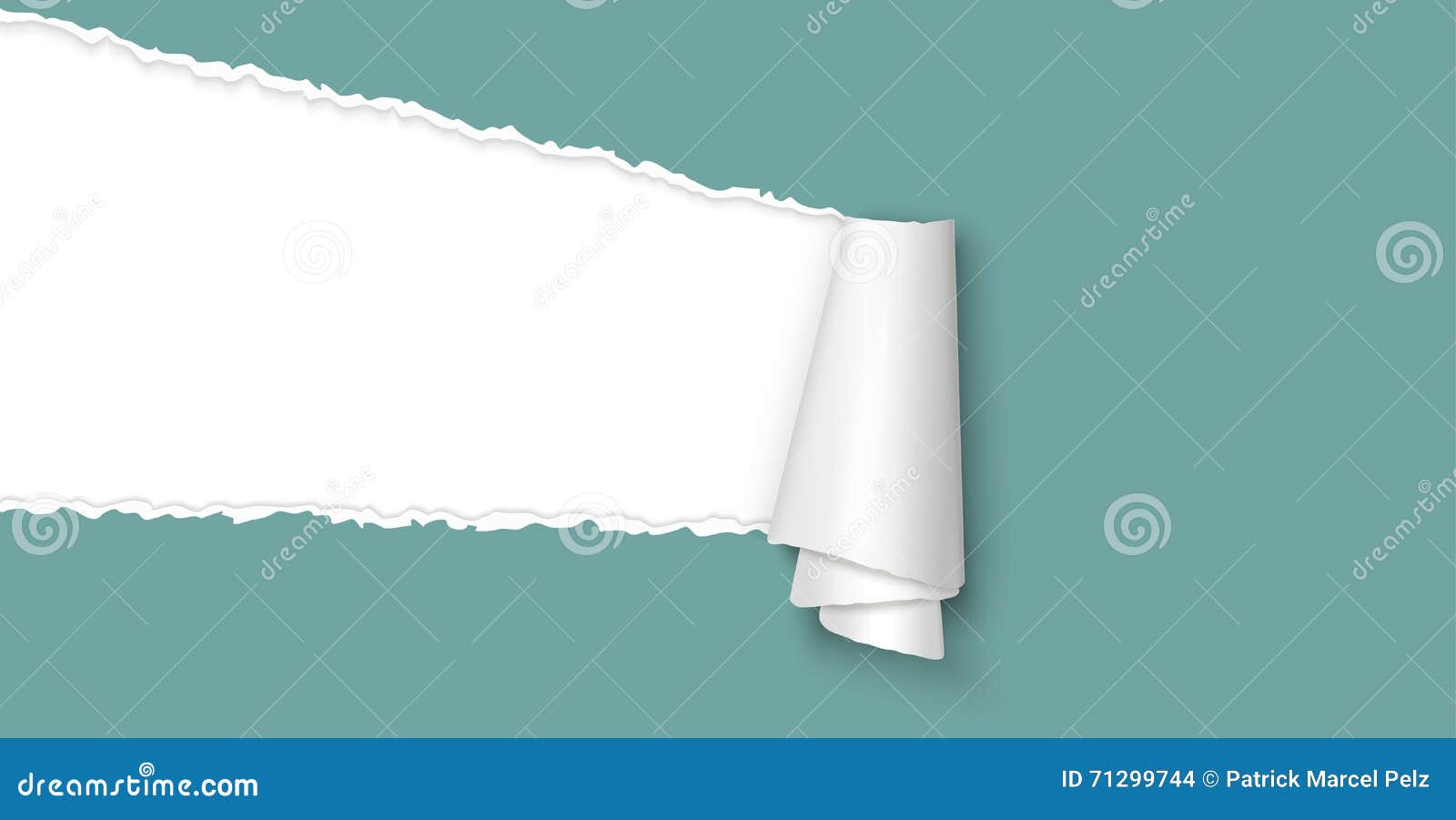 Ripped Open Paper with Space for Text Stock Vector - Illustration of ...