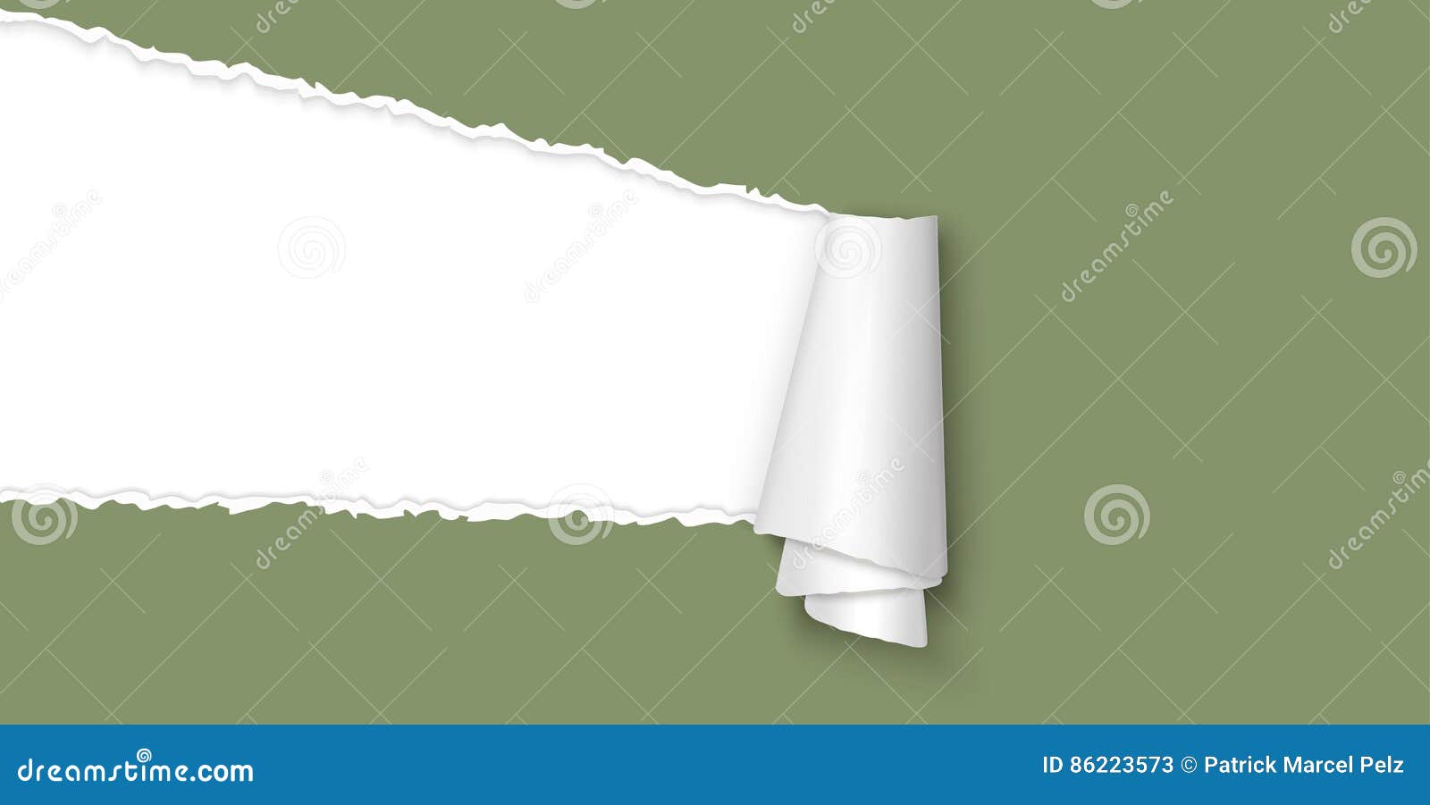 Ripped Open Paper with Space for Text Stock Vector - Illustration of ...