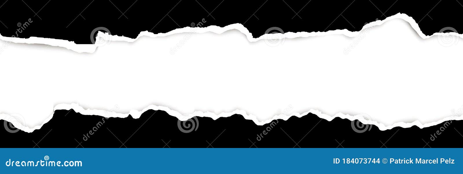 Ripped open paper stock vector. Illustration of malfunction - 184073744