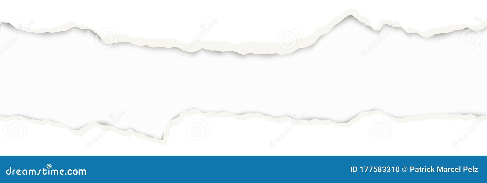 Ripped open paper stock vector. Illustration of torn - 177583310