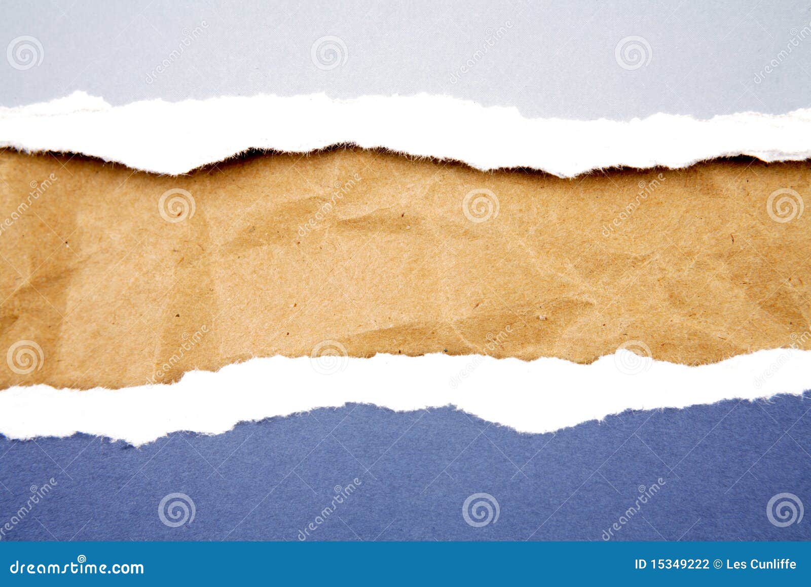 Ripped paper stock photo. Image of empty, cardboard, page - 15349222