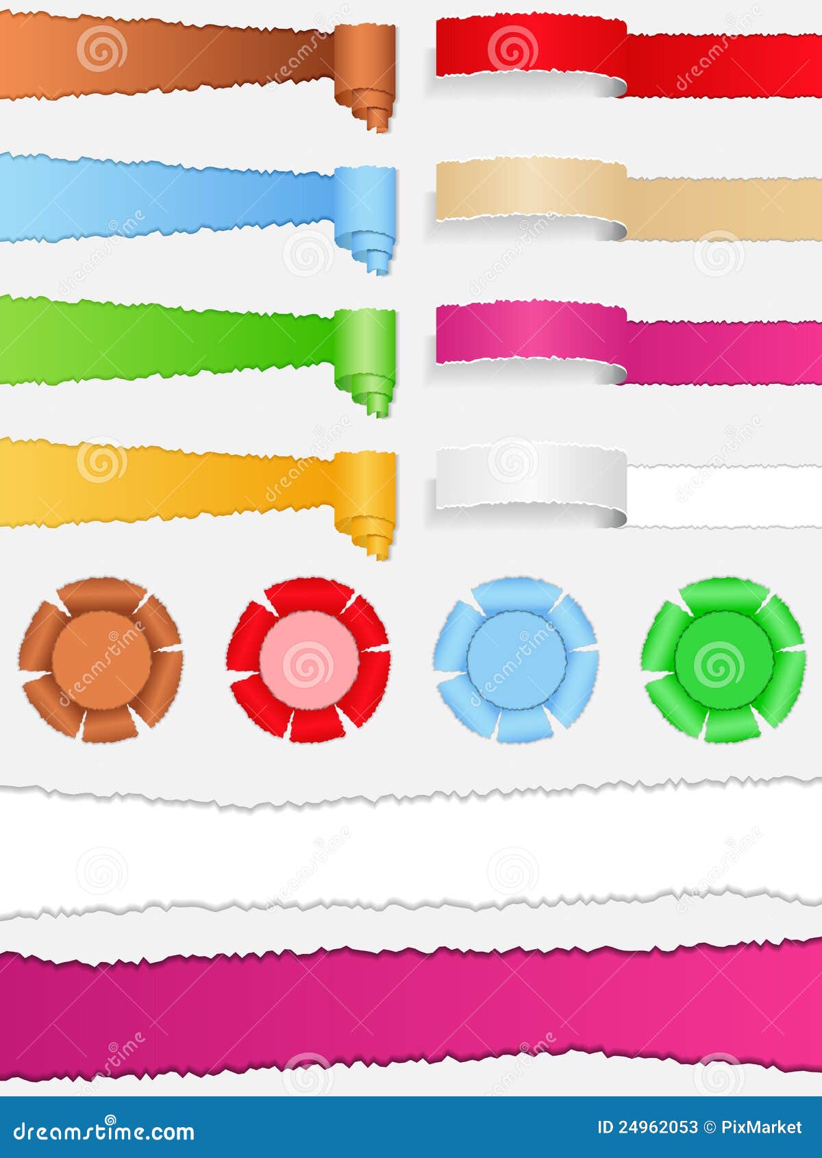 Ripped Paper Cartoon Vector | CartoonDealer.com #24962053