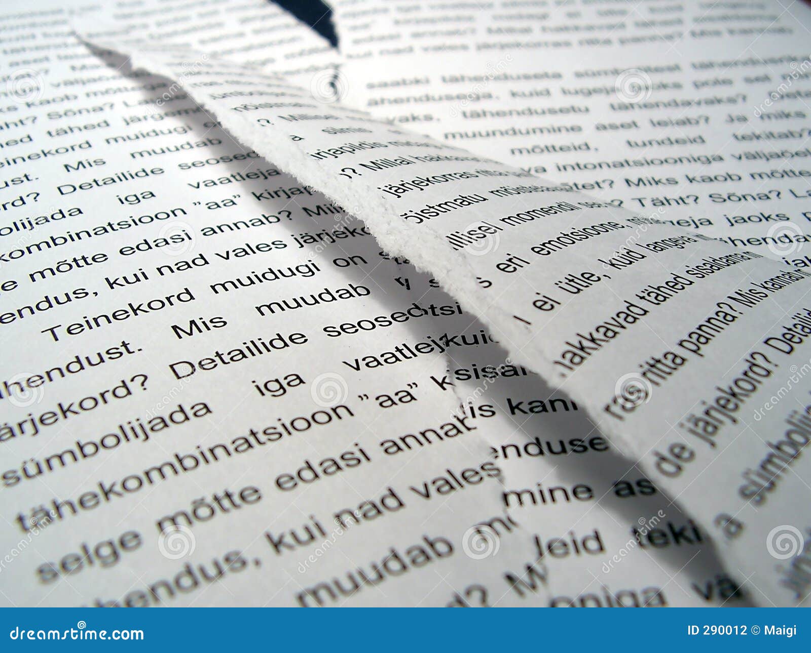 Ripped paper stock photo. Image of office, ripped, pages - 290012