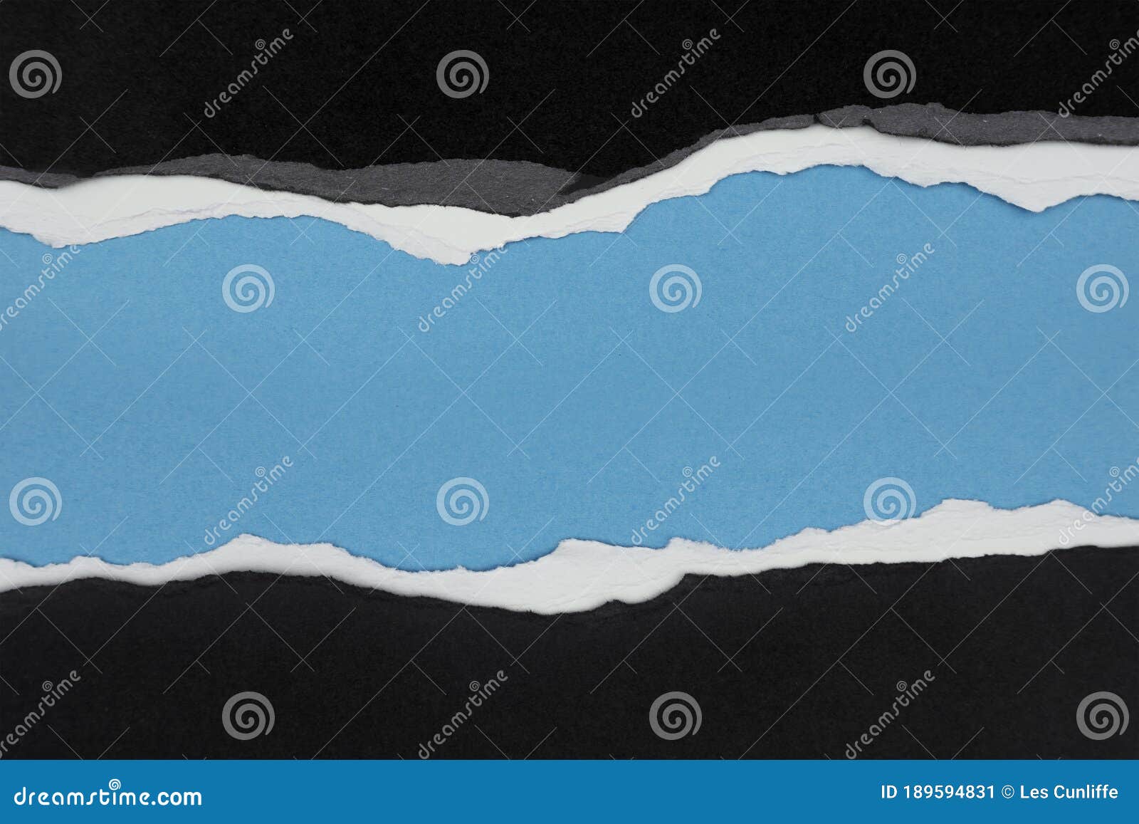 Ripped paper on blue stock image. Image of opening, elementquot - 189594831