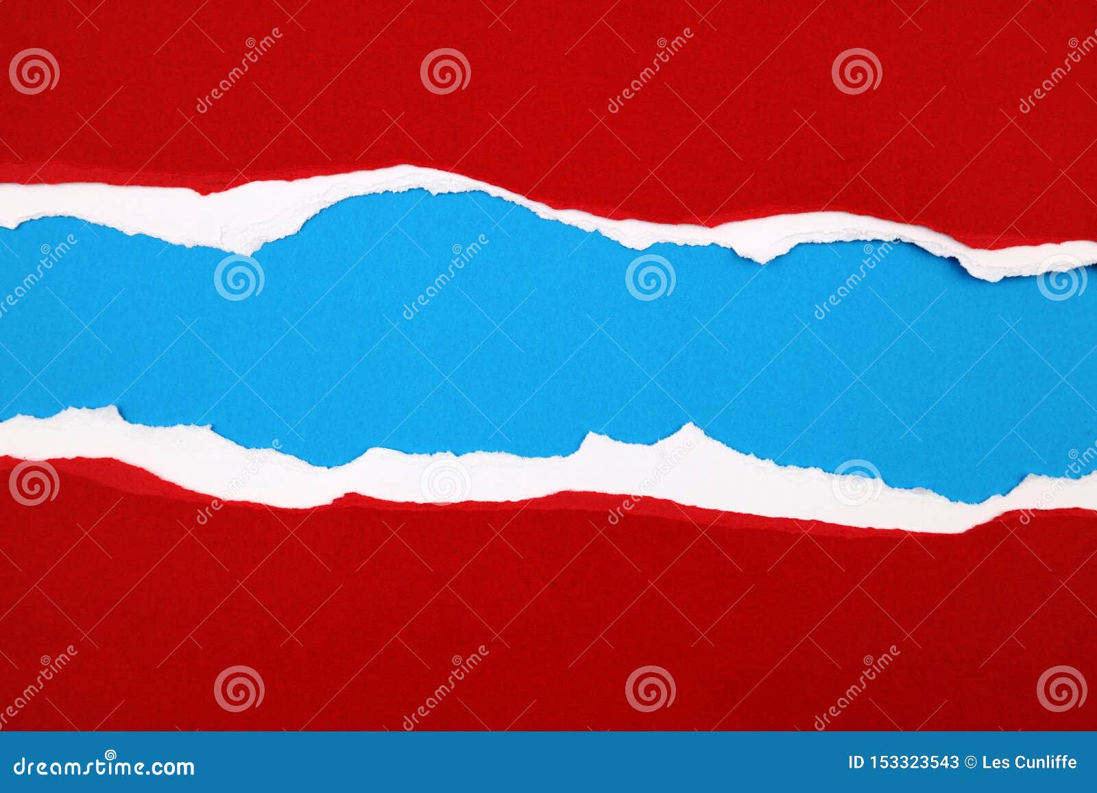 Ripped paper on blue stock image. Image of cardboard - 153323543