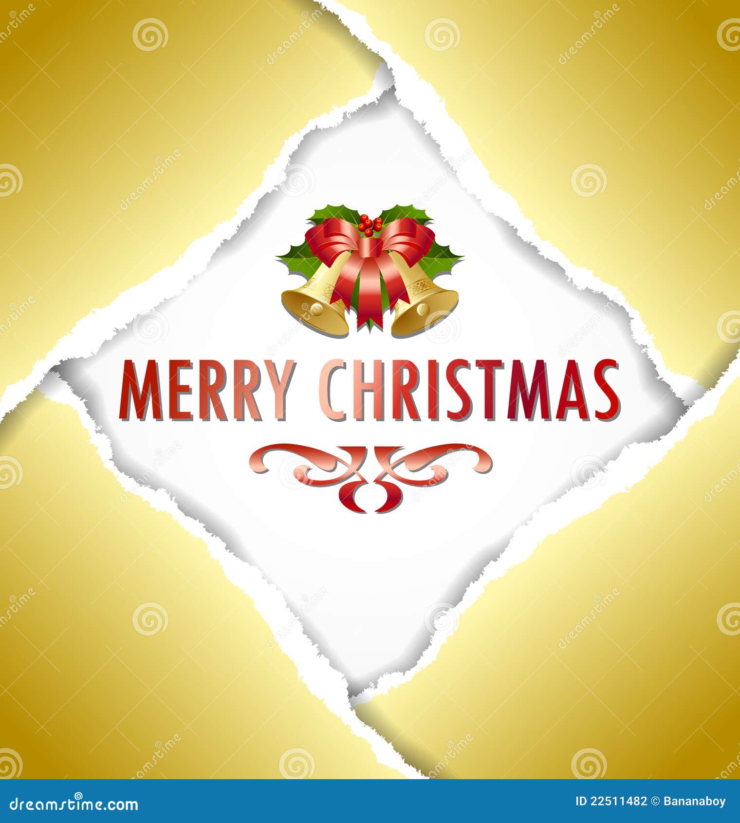 Ripped paper card stock vector. Illustration of christmas - 22511482