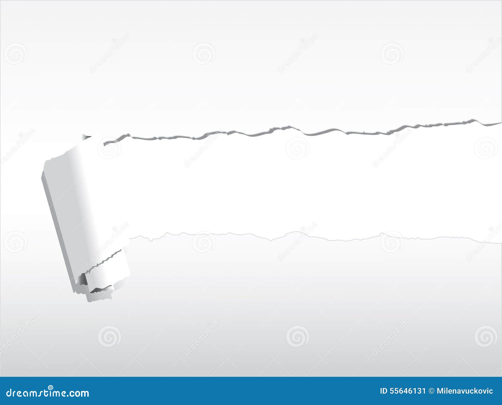 Ripped Paper Design Element Stock Vector - Illustration of blank, frame ...