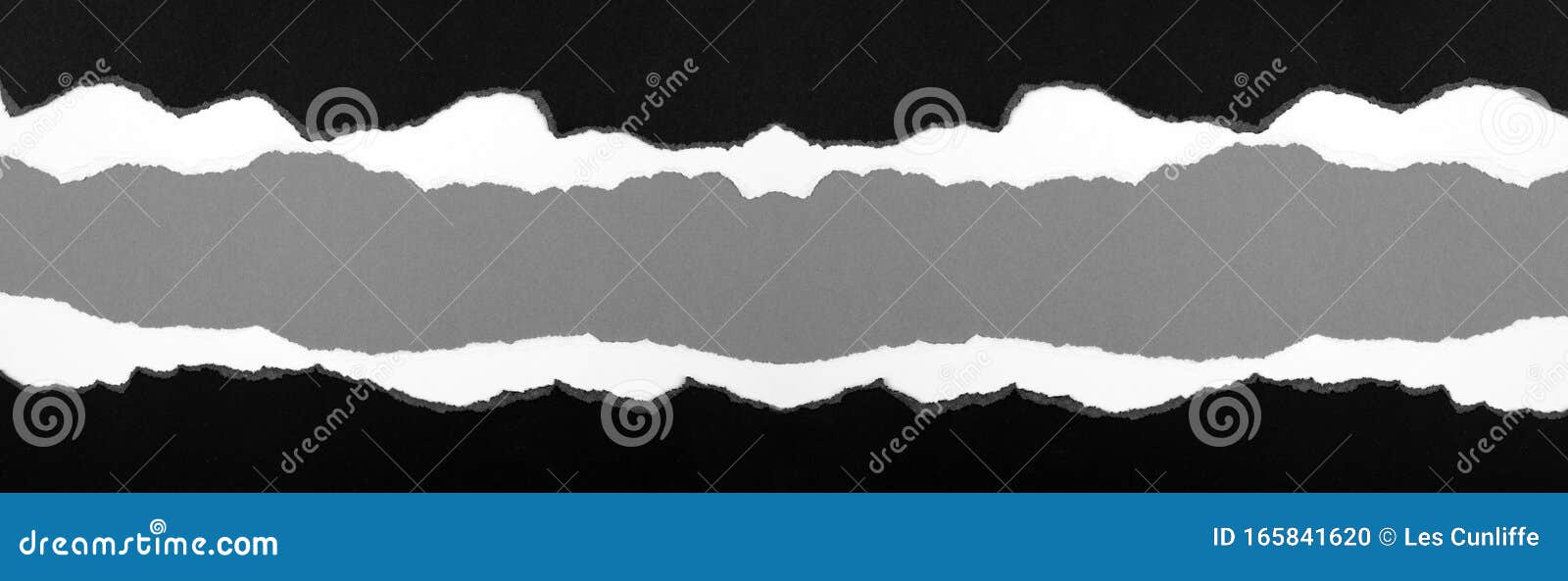 Ripped paper on grey stock photo. Image of paper, advertisement - 165841620