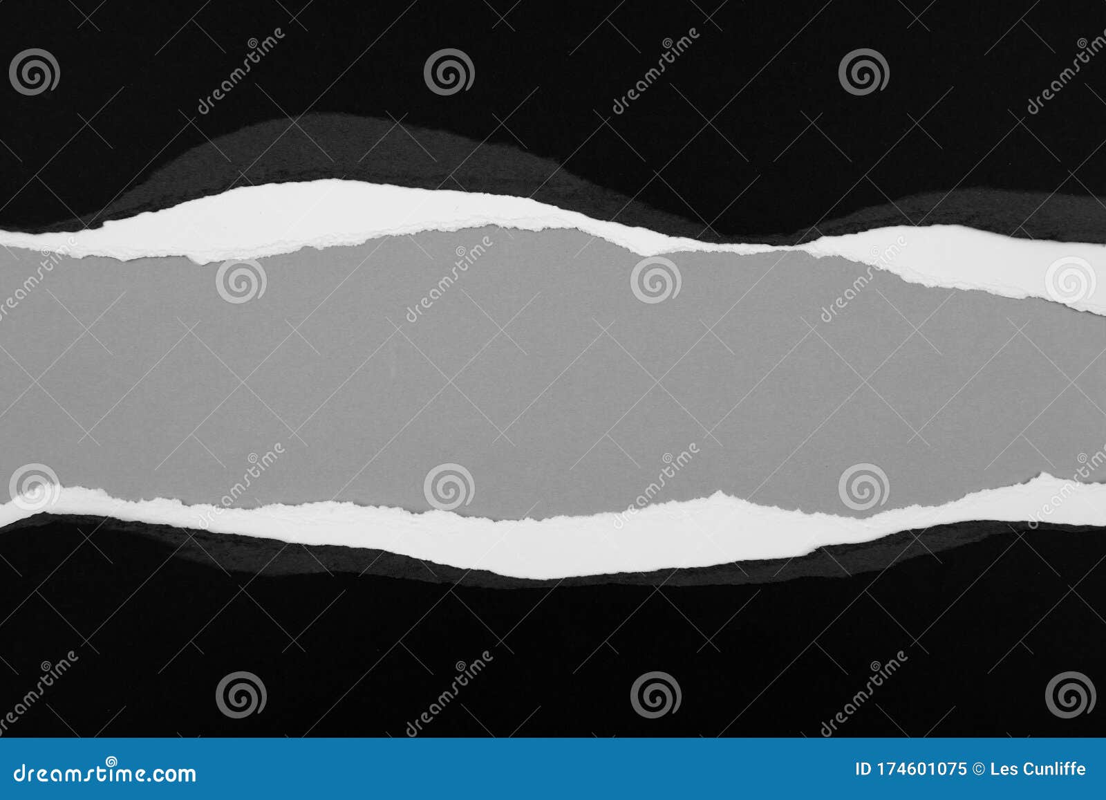 Ripped paper on grey stock image. Image of broken, ripped - 174601075