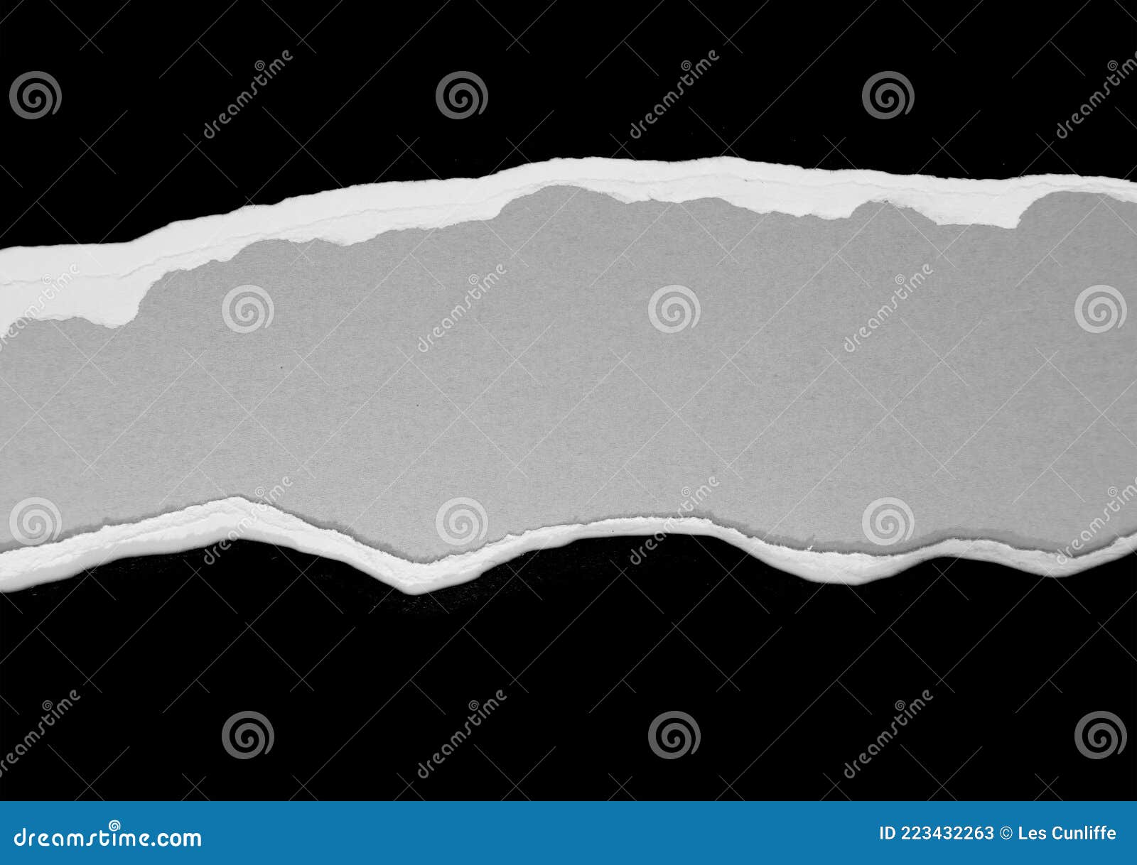 Ripped paper on grey stock image. Image of paper, frame - 223432263