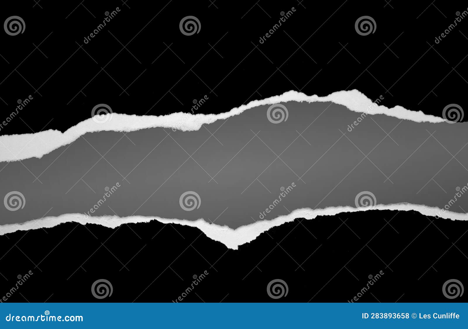 Ripped paper on grey stock photo. Image of abstract - 283893658