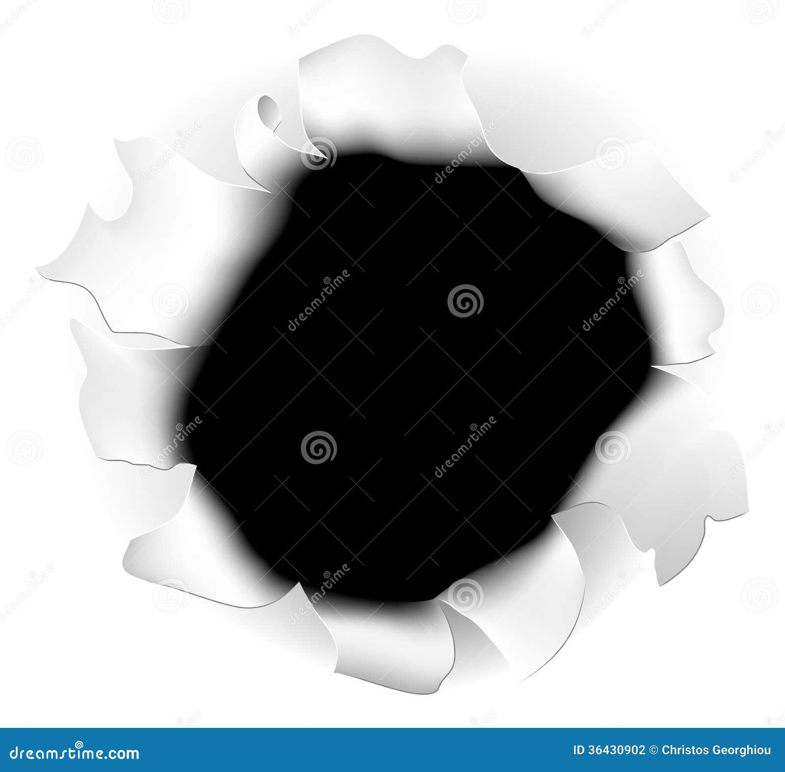 A4 Ripped Vector Illustration | CartoonDealer.com #9481864