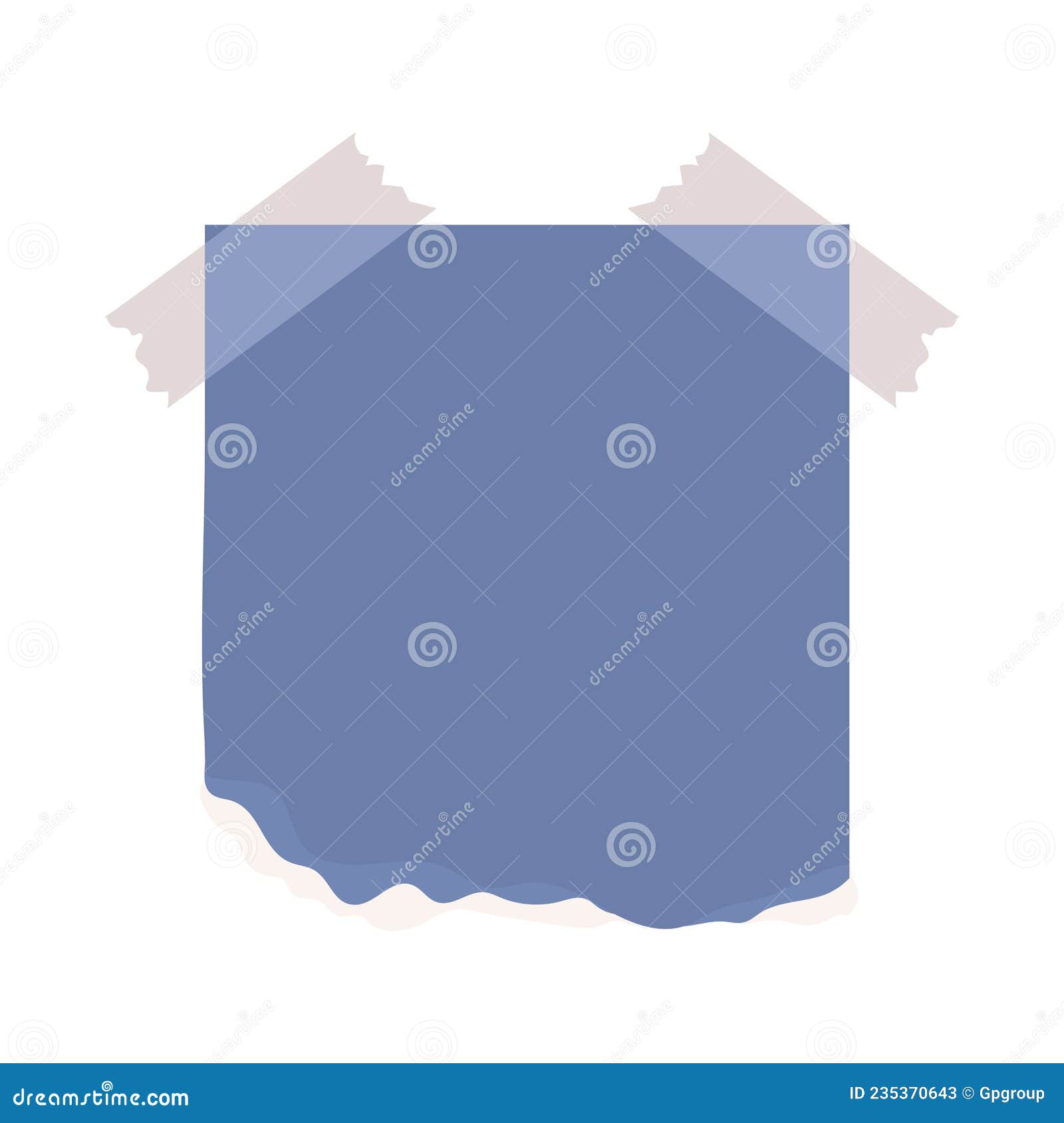 Ripped paper illustration stock vector. Illustration of reminder ...