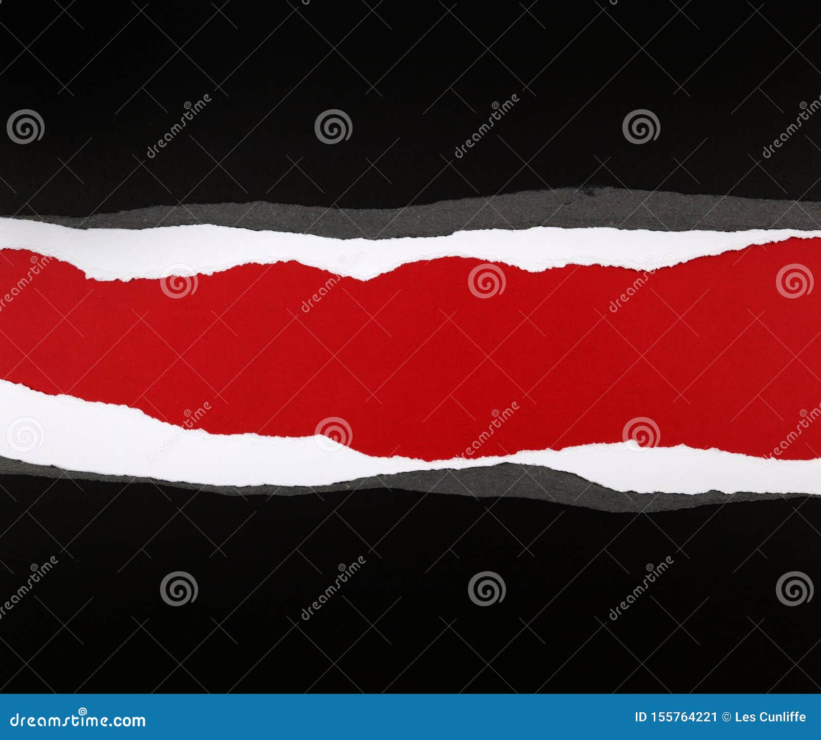 Ripped paper on red stock image. Image of torn, paper - 155764221