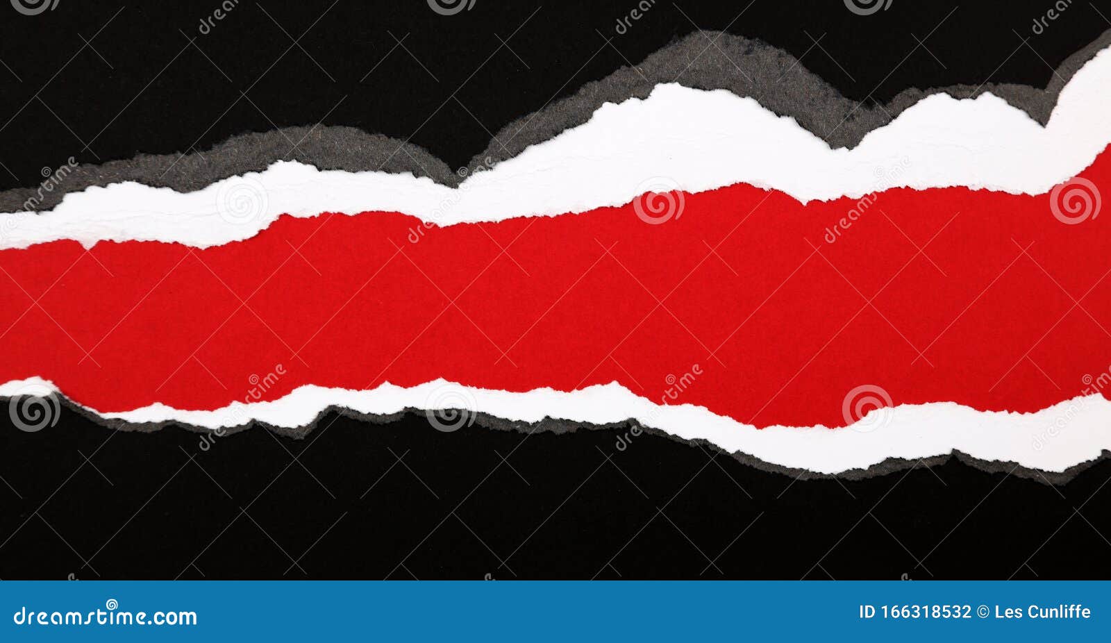 Ripped paper on red stock photo. Image of edges, frame - 166318532