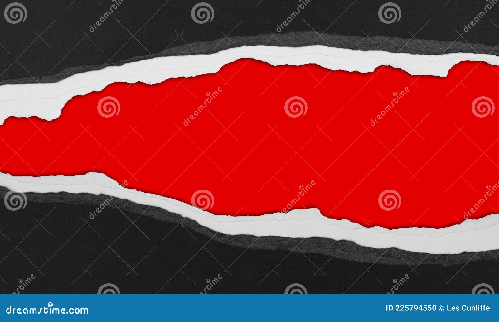 Ripped paper on red stock photo. Image of teared, paperquot - 225794550