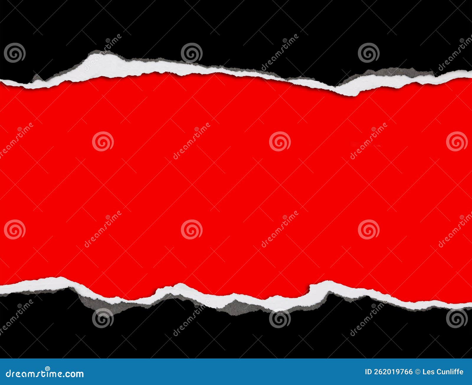Ripped paper on red stock photo. Image of design, black - 262019766