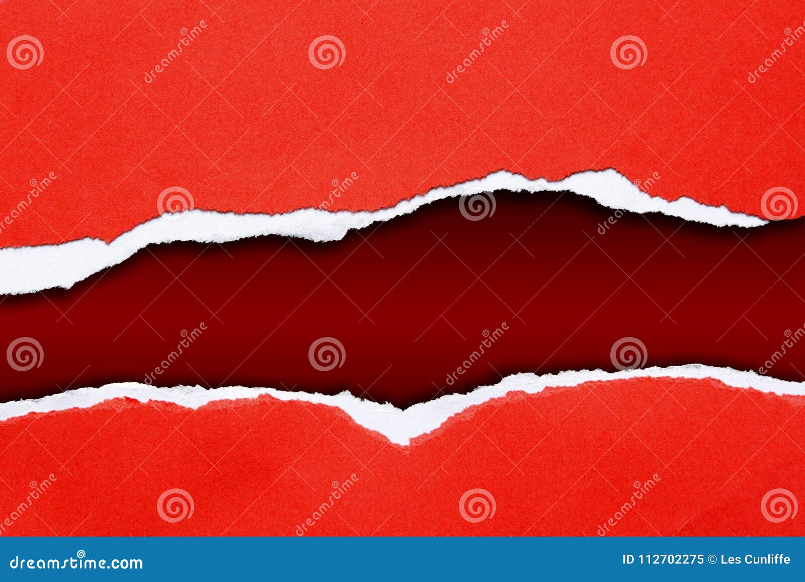 Ripped paper on red stock image. Image of paper, advertising - 112702275