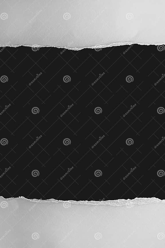 Ripped Paper Sheet on Vertical Background Stock Photo - Image of torn ...