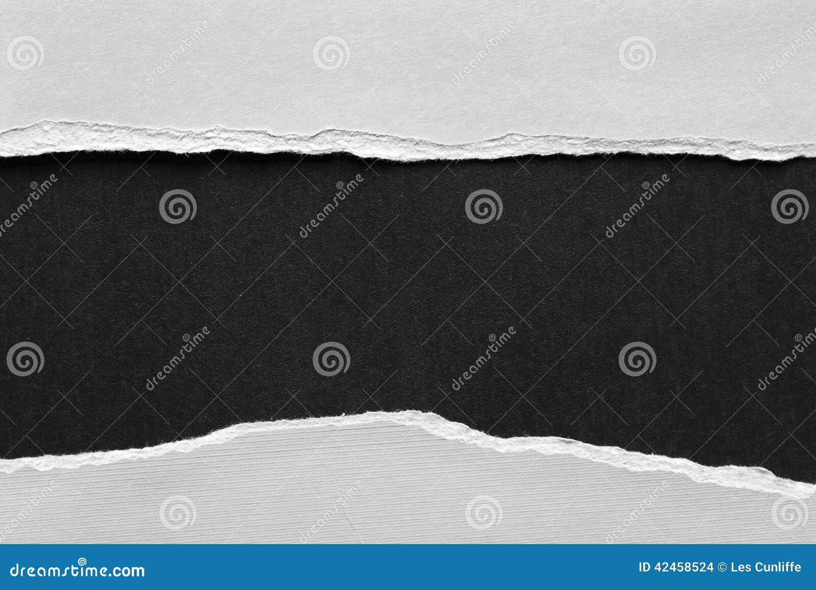 Ripped Paper On Cream Color Background Stock Photography ...