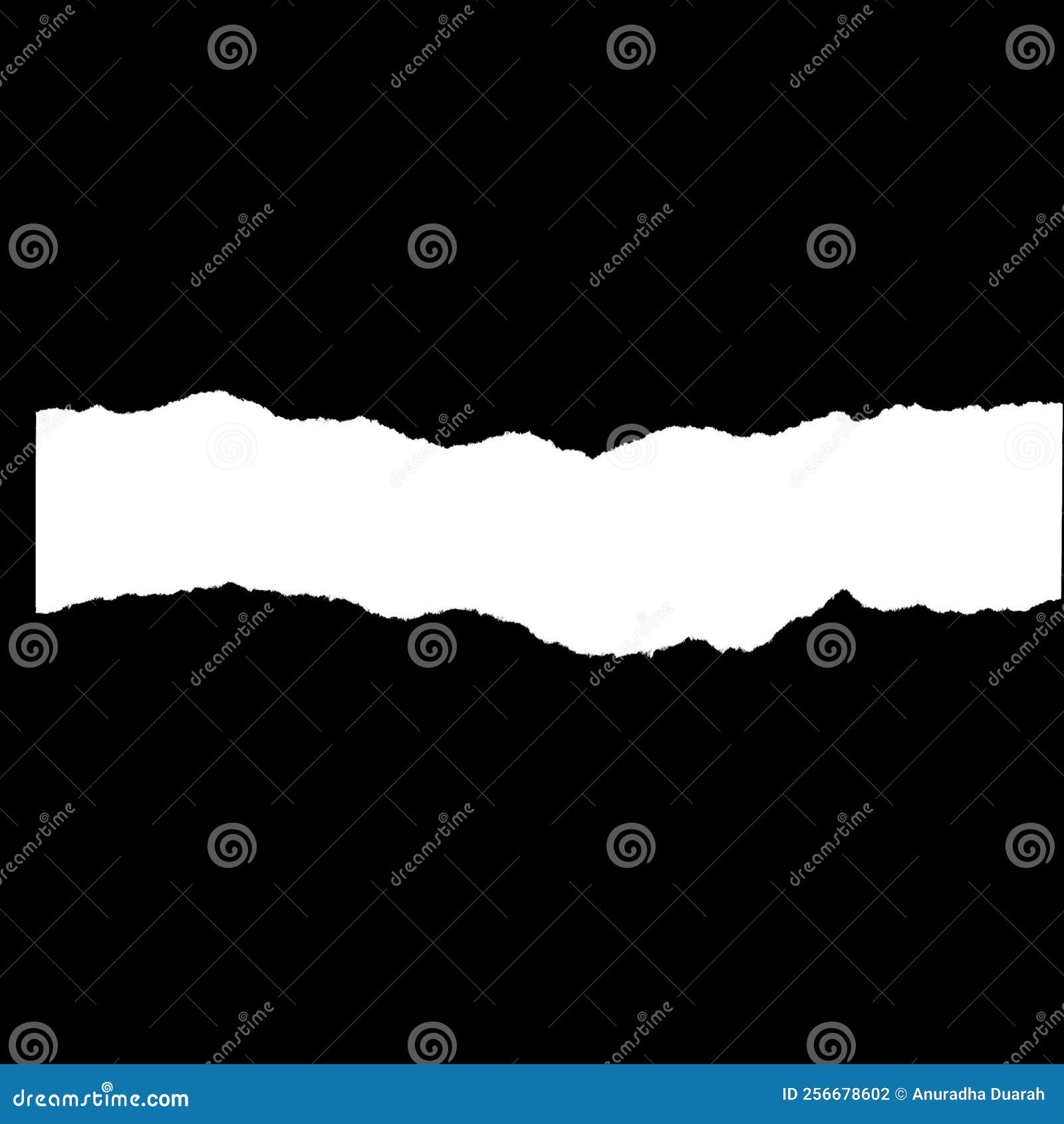 Ripped Paper, Space for Copy . Torn Paper Edges, Seamless Horizontally ...