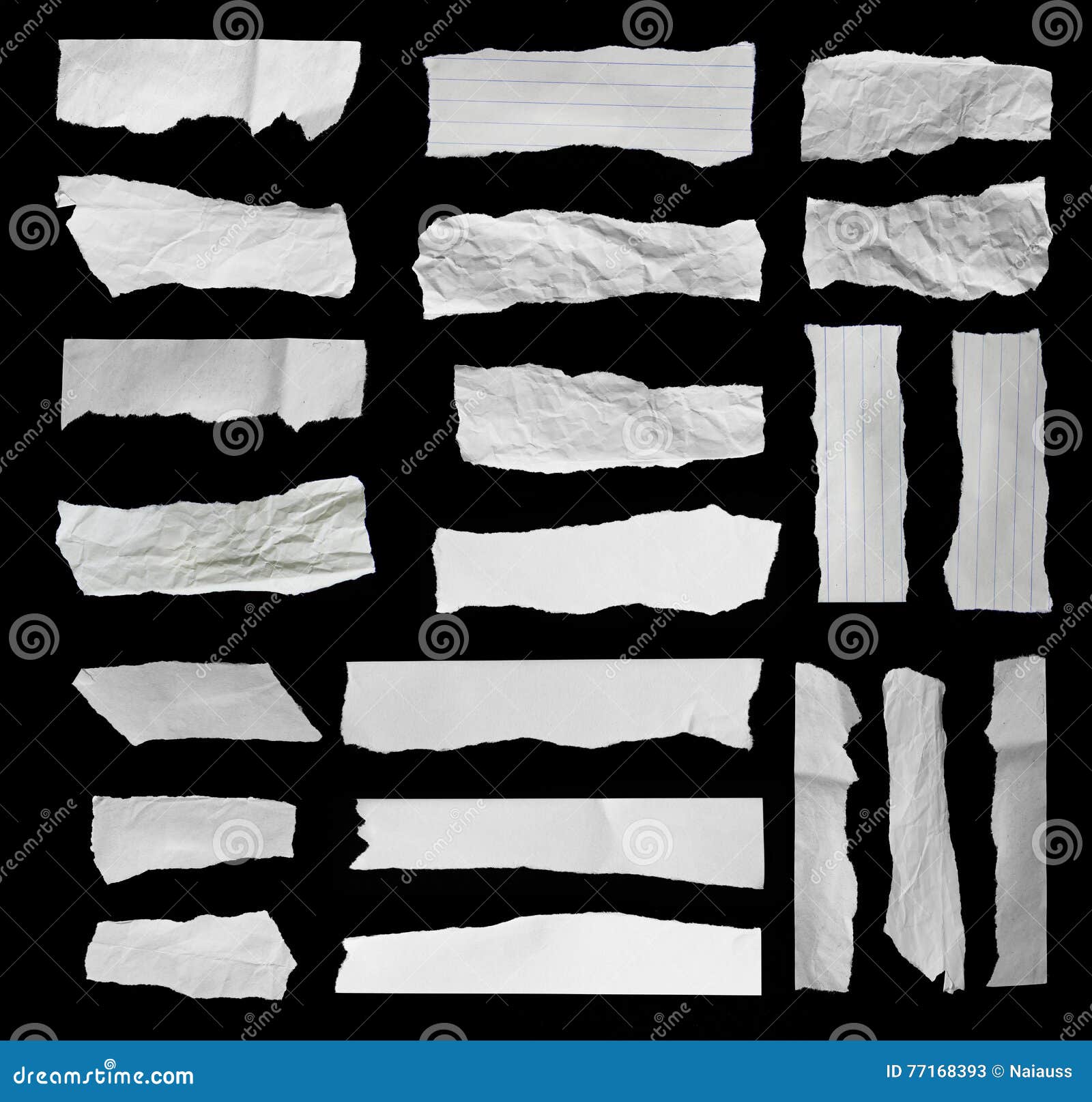 Ripped Paper and Torn Paper Stock Image - Image of recycled, notepad ...