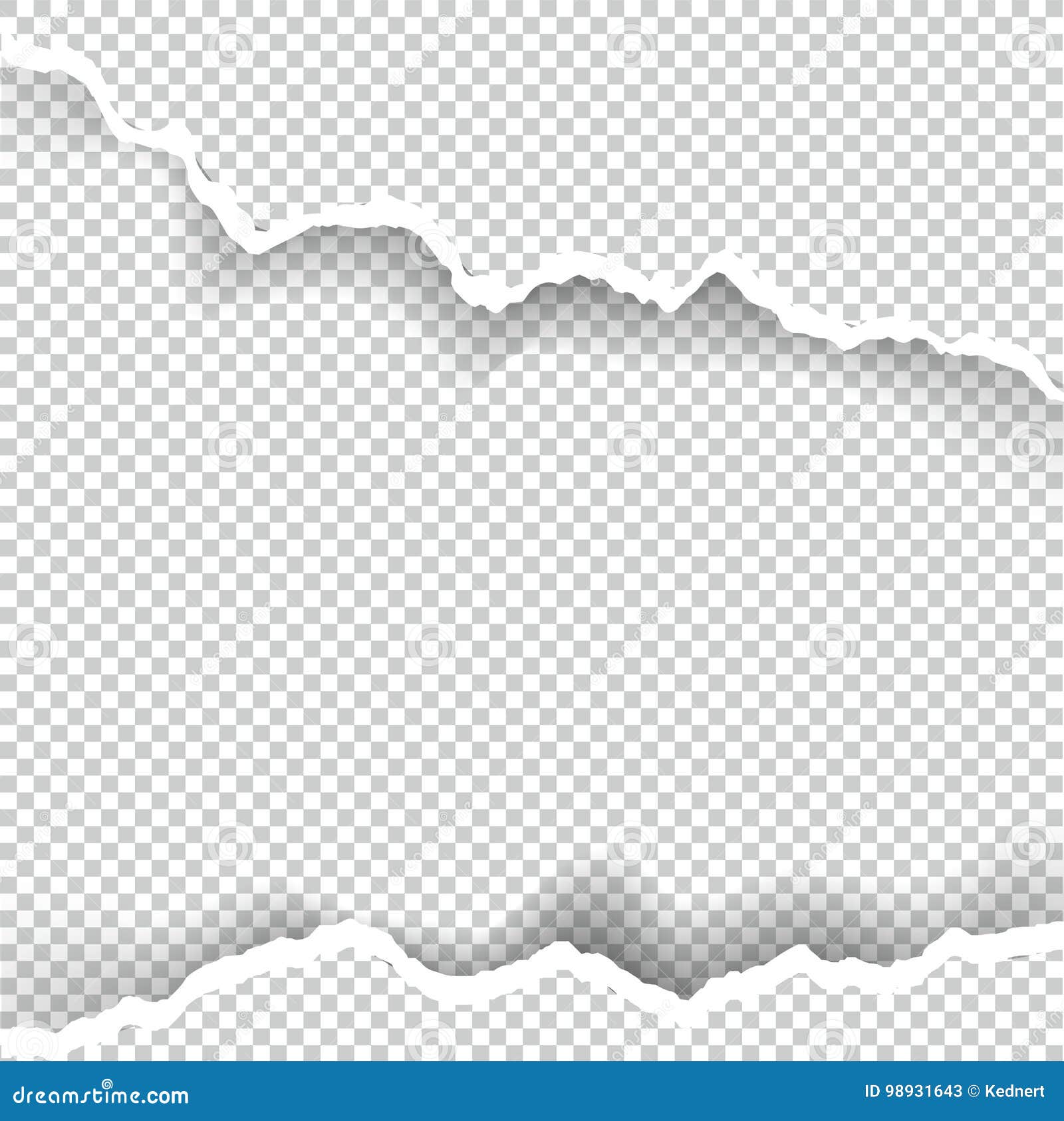 Ripped Paper Transparent with Space for Text, Vector Art and ...