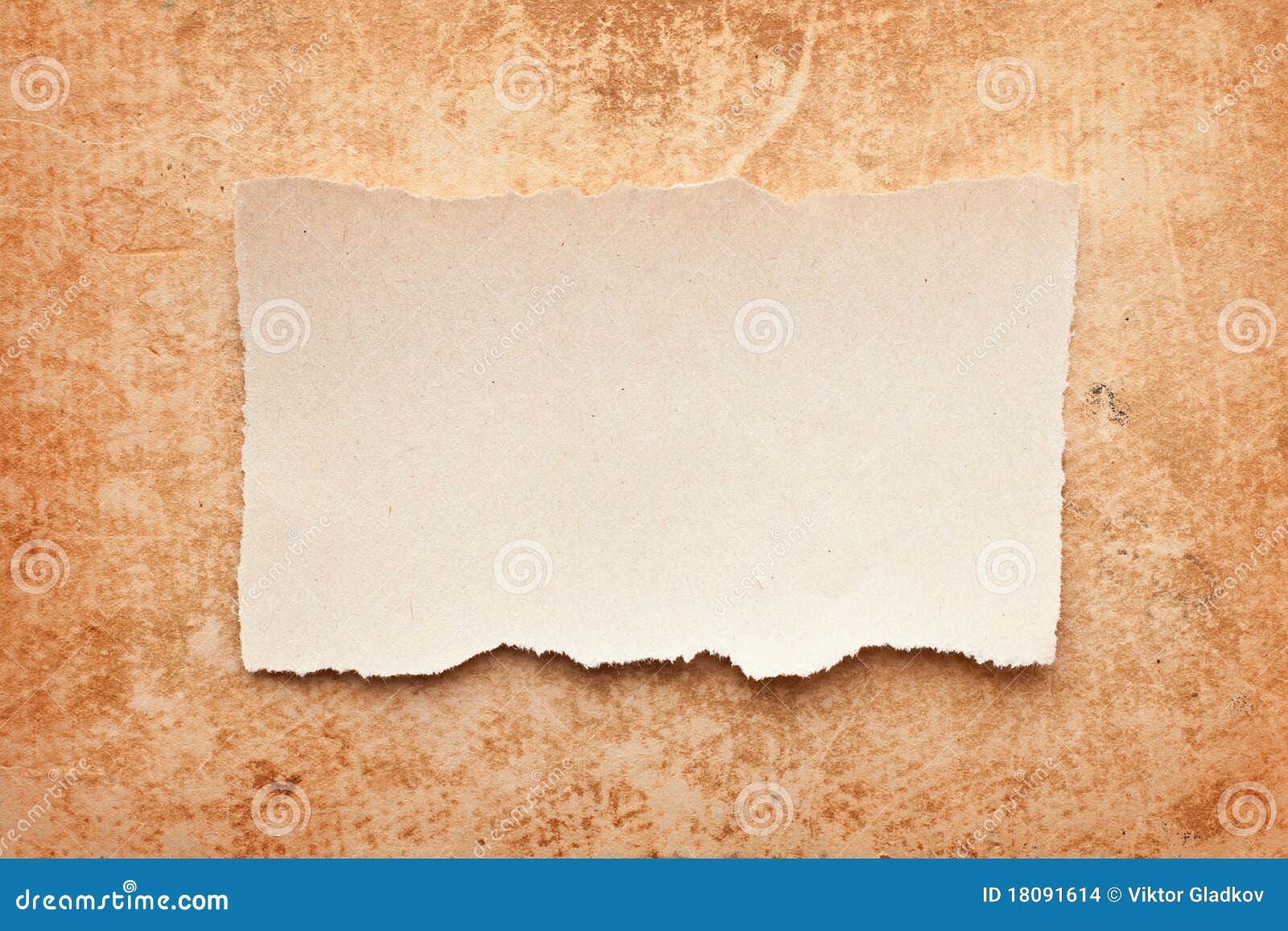Ripped Piece Of Paper On Old Crushed Paper Royalty-Free Stock Image ...