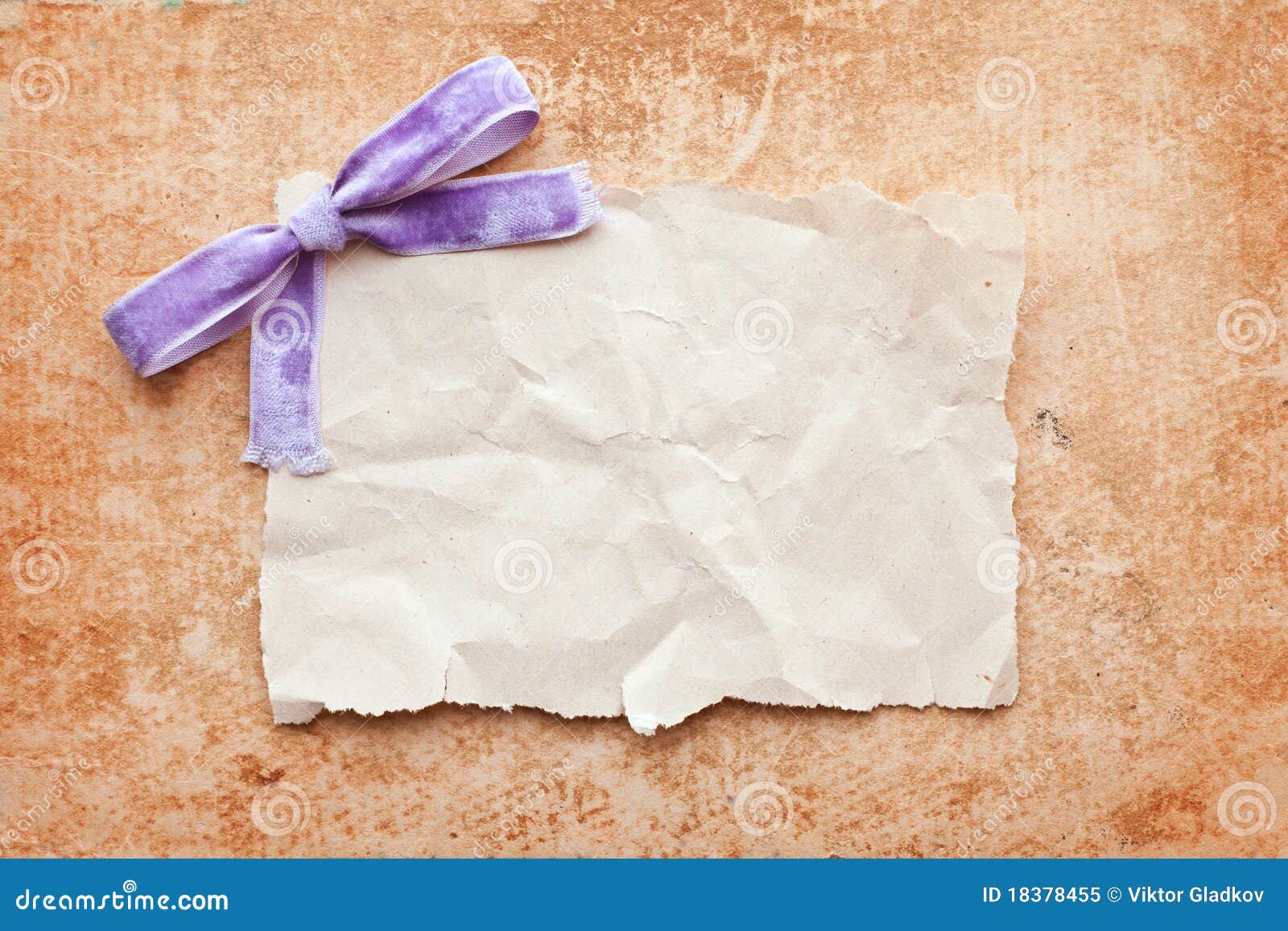 Ripped Piece Of Paper On Old Crushed Paper Royalty-Free Stock Image ...