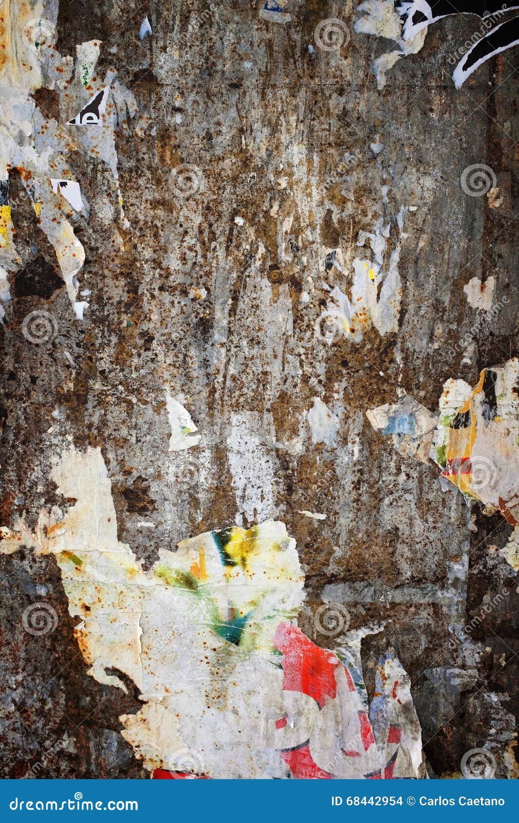 Ripped Poster stock photo. Image of organic, nostalgic - 68442954