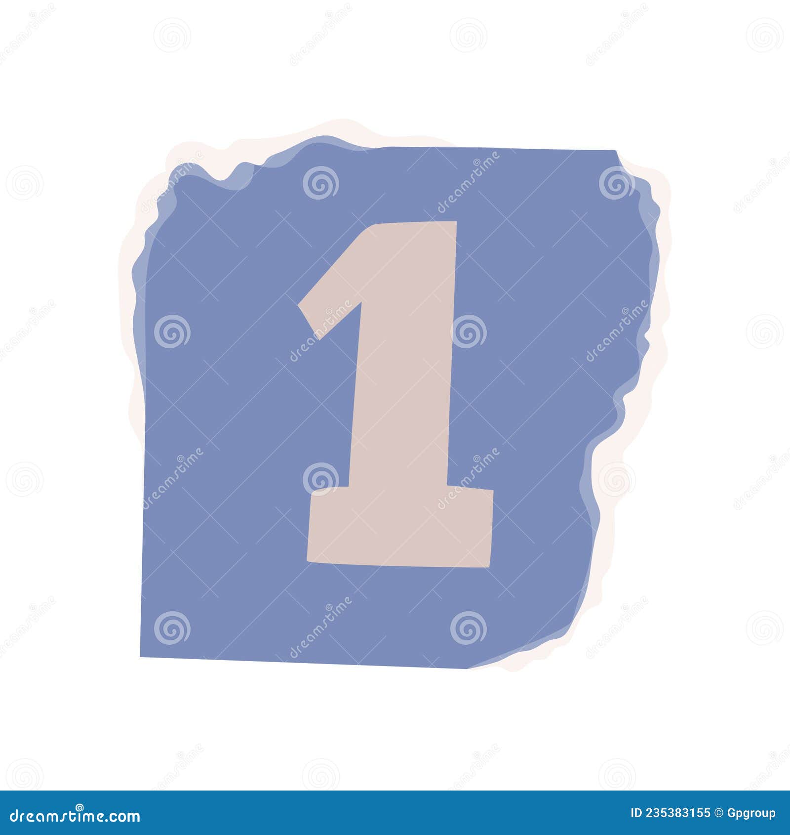 Ransom note with number 1 stock vector. Illustration of count - 235383155