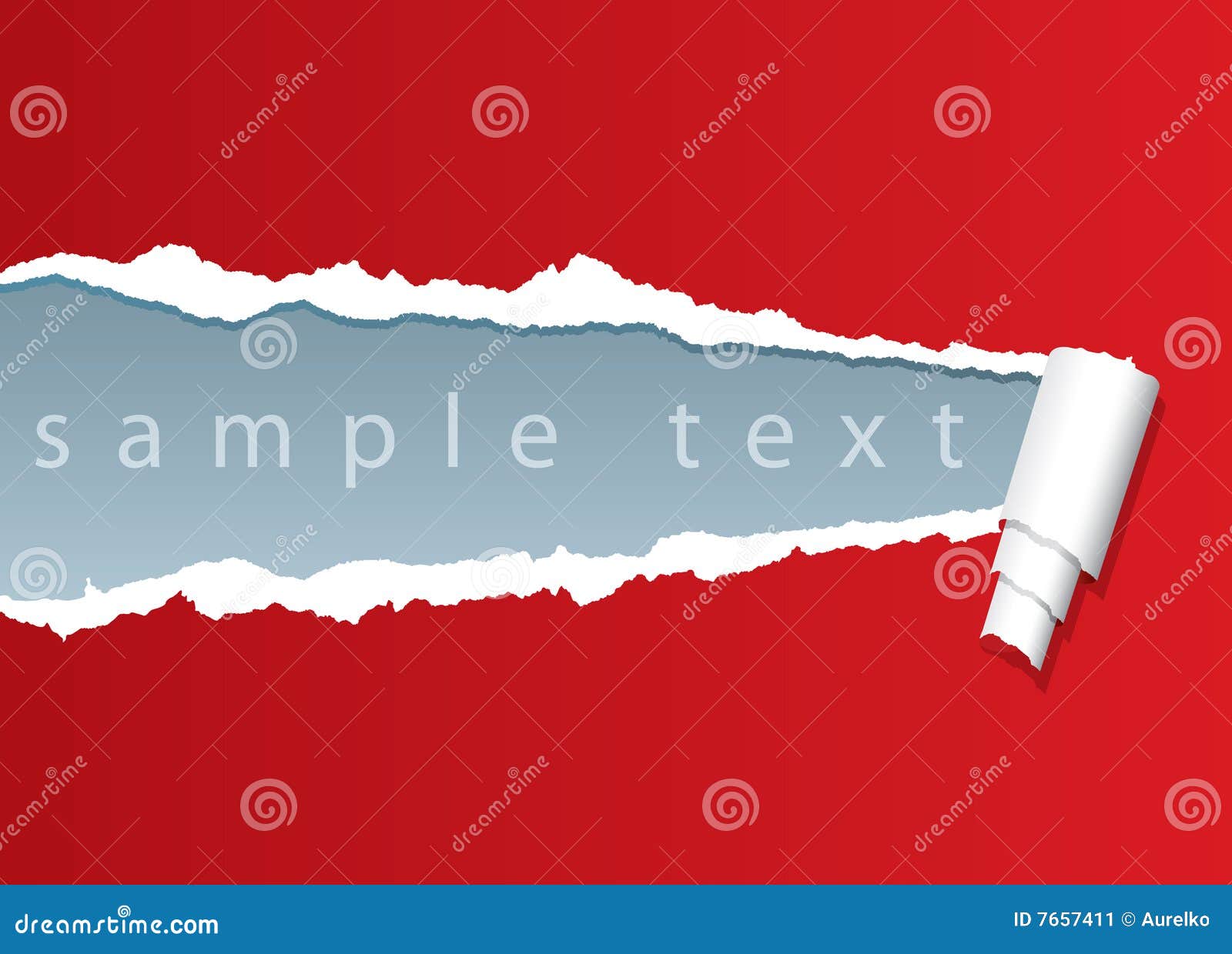Ripped red stock vector. Illustration of edge, graphic - 7657411
