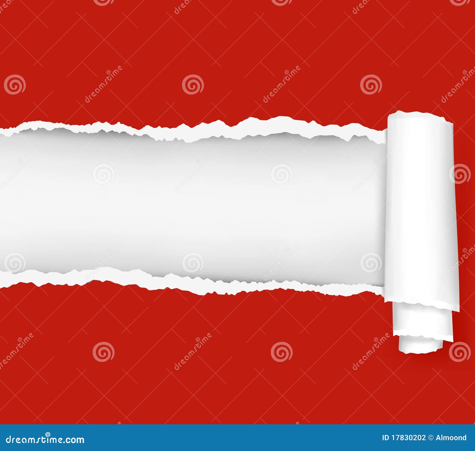 Ripped Red Paper Background. Stock Vector - Illustration of design ...