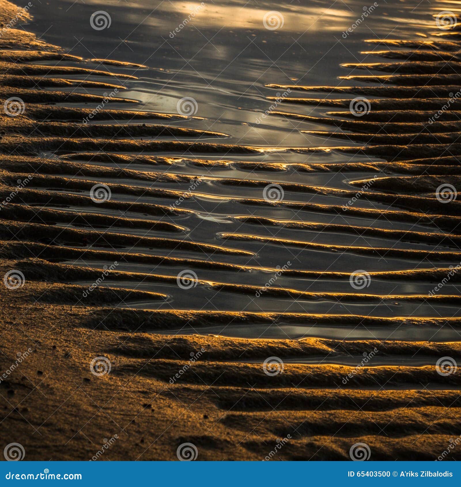 Ripped sand beaches stock photo. Image of rippled, clouds - 65403500