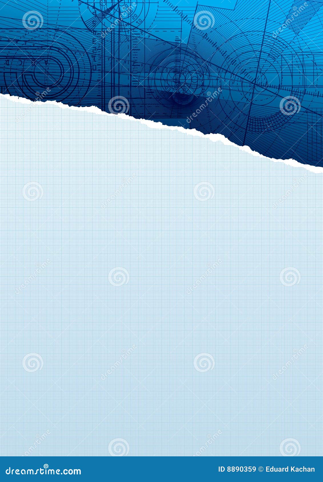 Ripped Sguarepaper Bluepattern Stock Vector - Illustration of ...