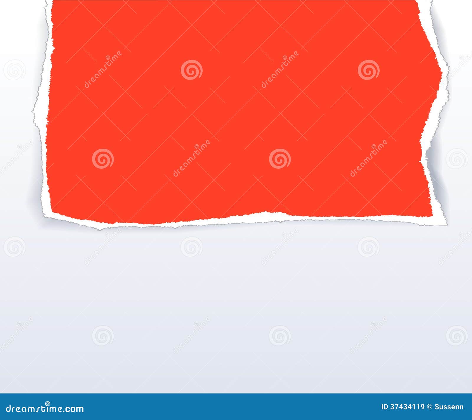 Ripped sheet of paper stock vector. Illustration of office - 37434119