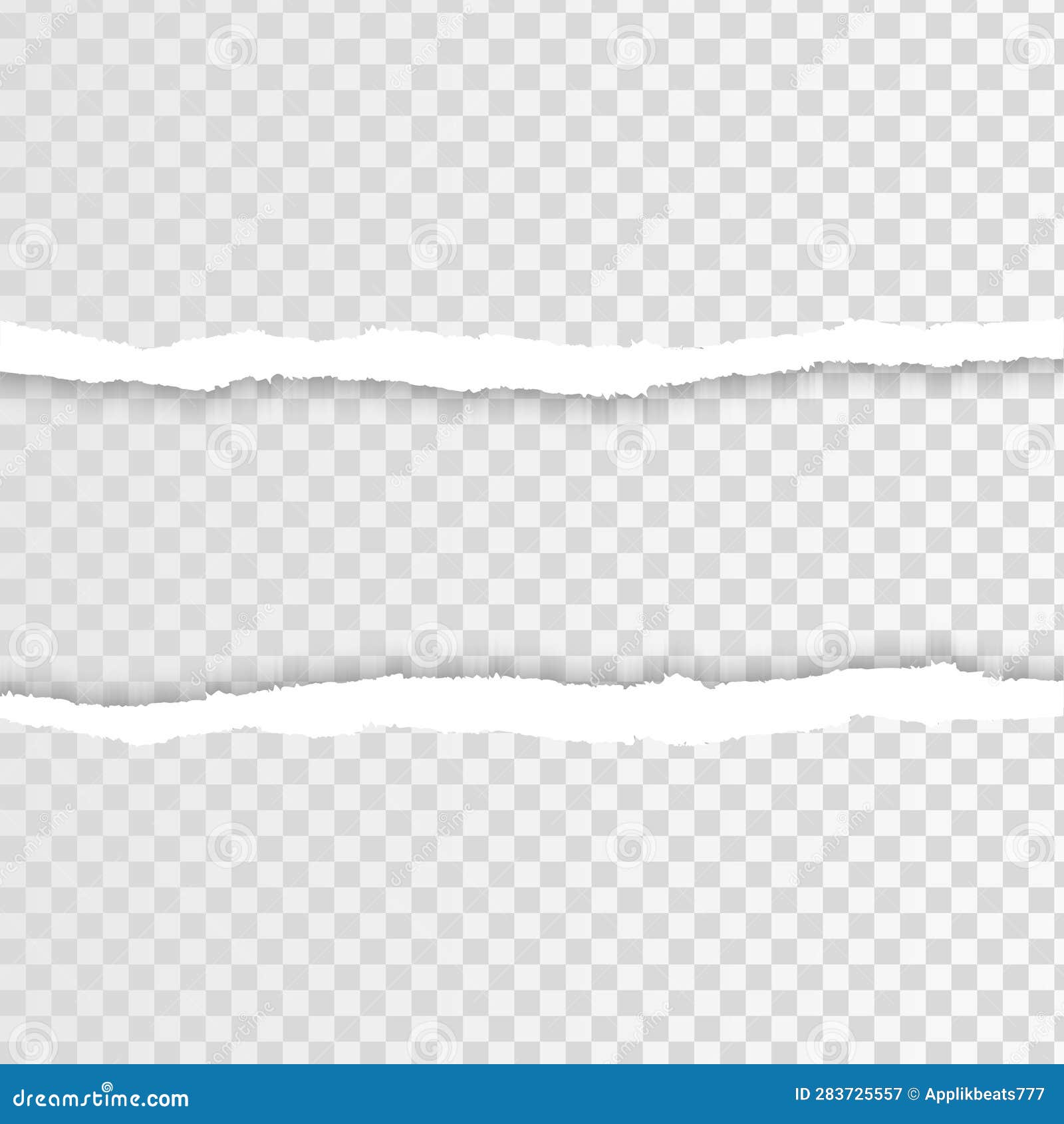 Ripped Squared Paper Strips for Text or Message. Torn Note Paper Stock ...