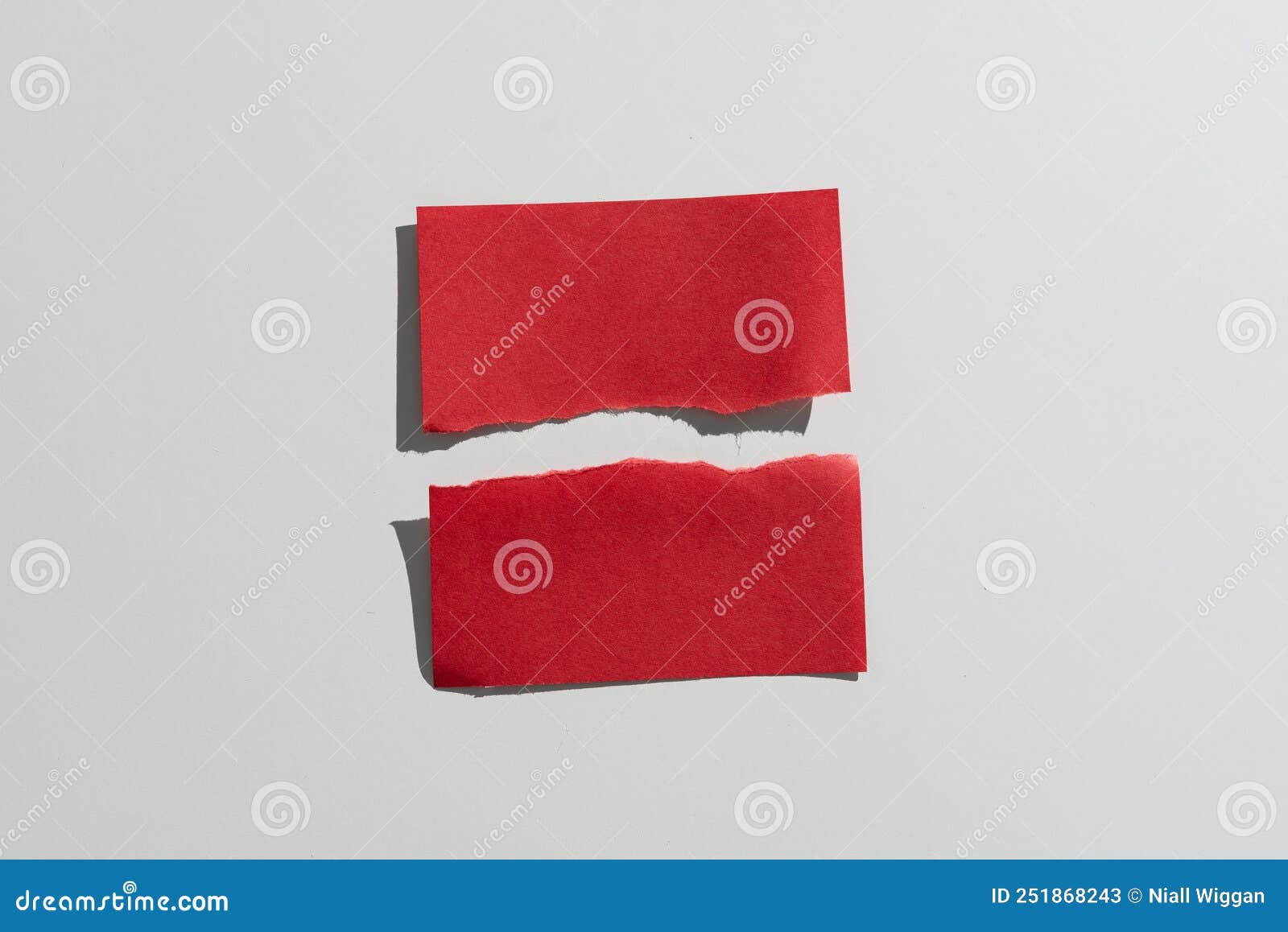 Ripped Sticky Note with Important Messages Presented on Desk. Teared ...