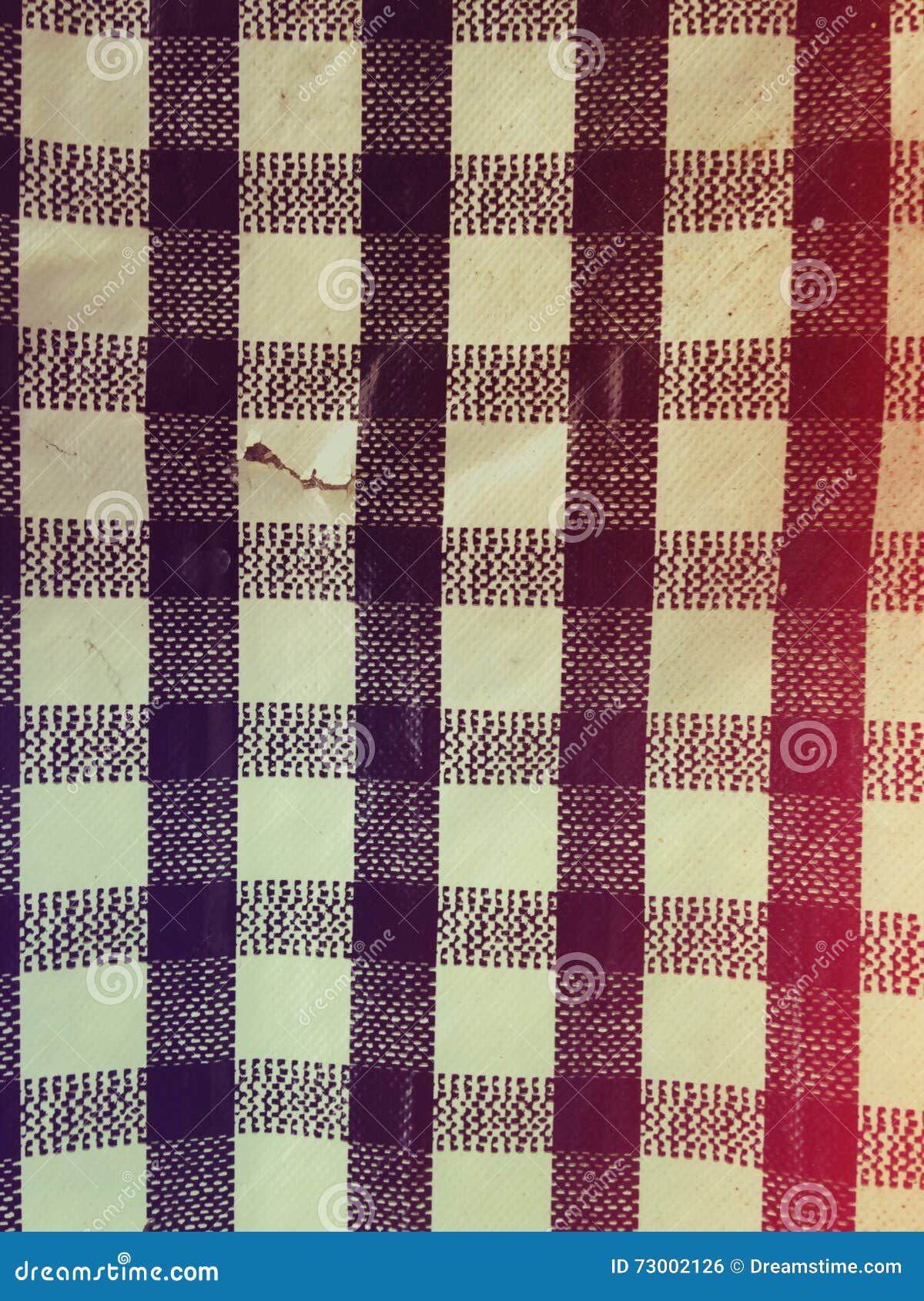Ripped Table Cloth with Checkered Pattern Stock Photo - Image of feel ...