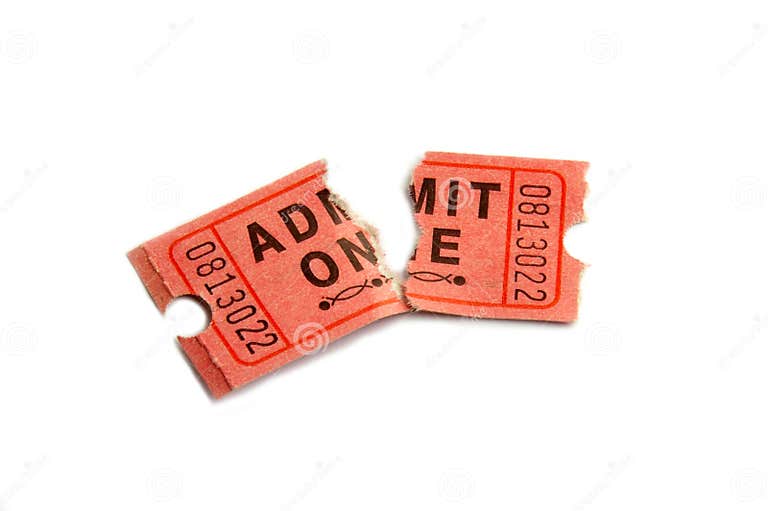 Ripped ticket stock image. Image of show, music, admittance - 714019