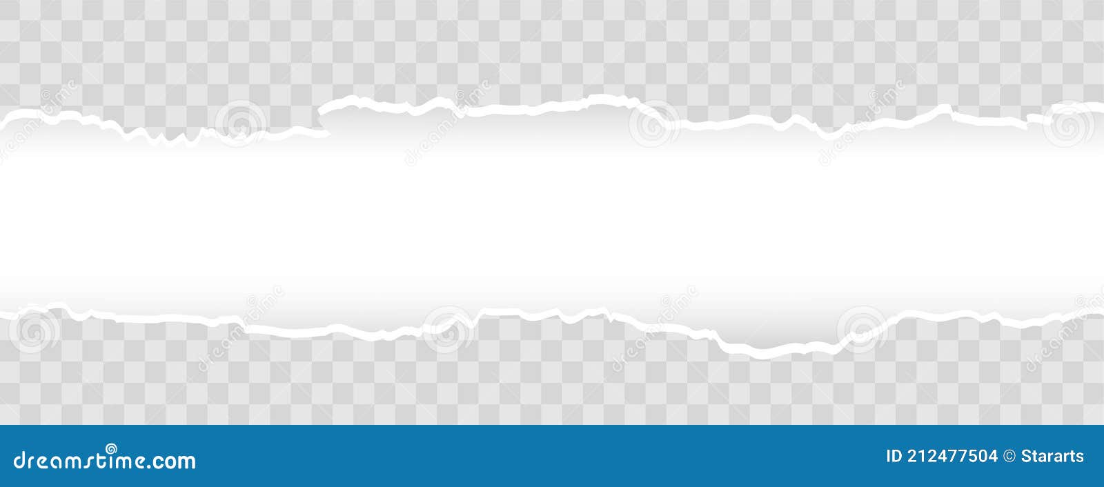Ripped Torn Paper Banner Wide Background Stock Vector - Illustration of ...