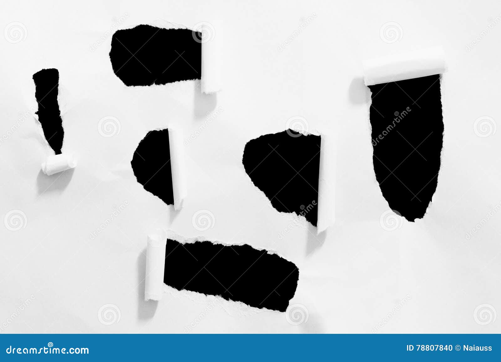 Ripped and Torn paper stock photo. Image of hole, closeup - 78807840