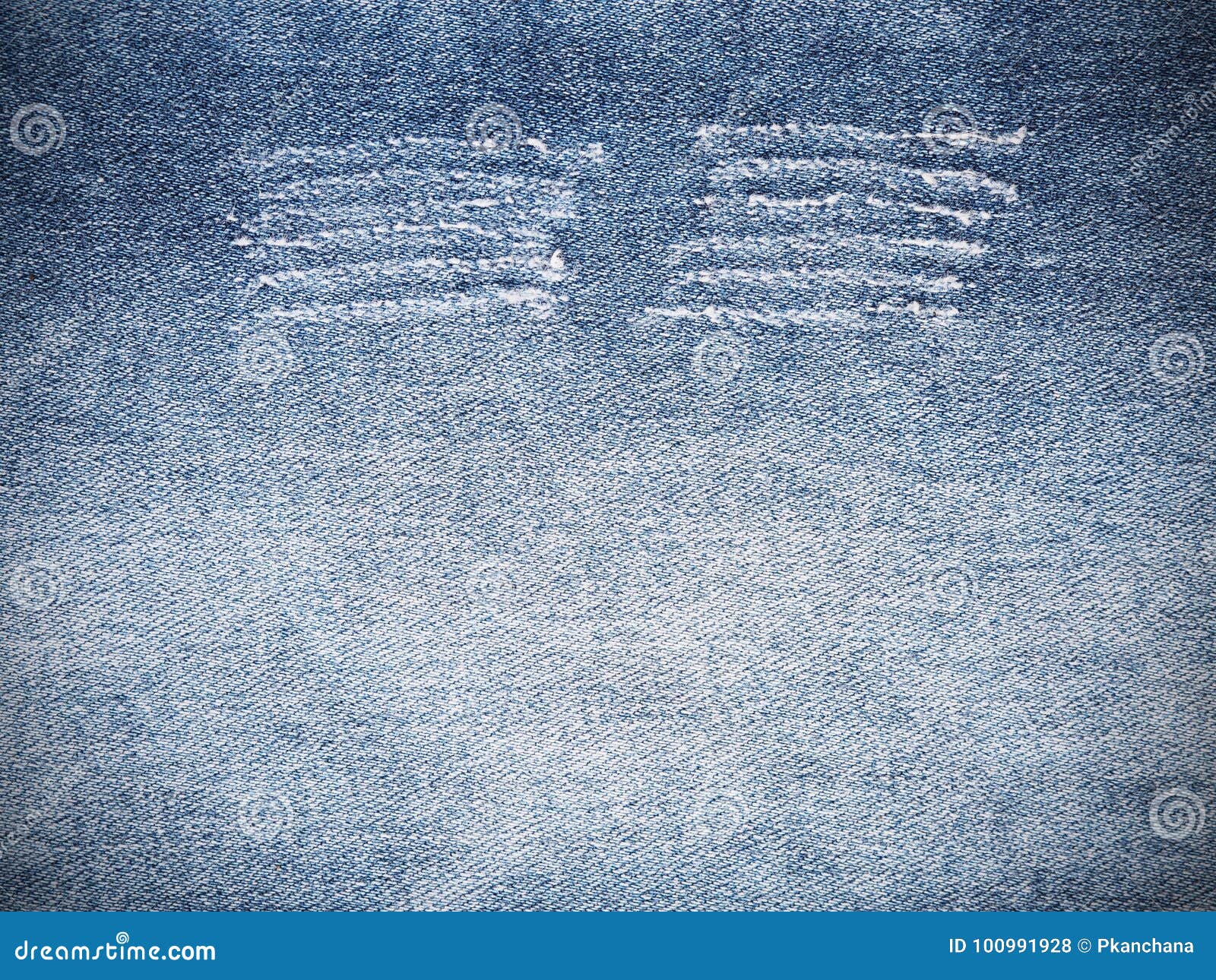 Ripped Torn Pattern of Blue Denim Jeans Texture and Background Stock ...