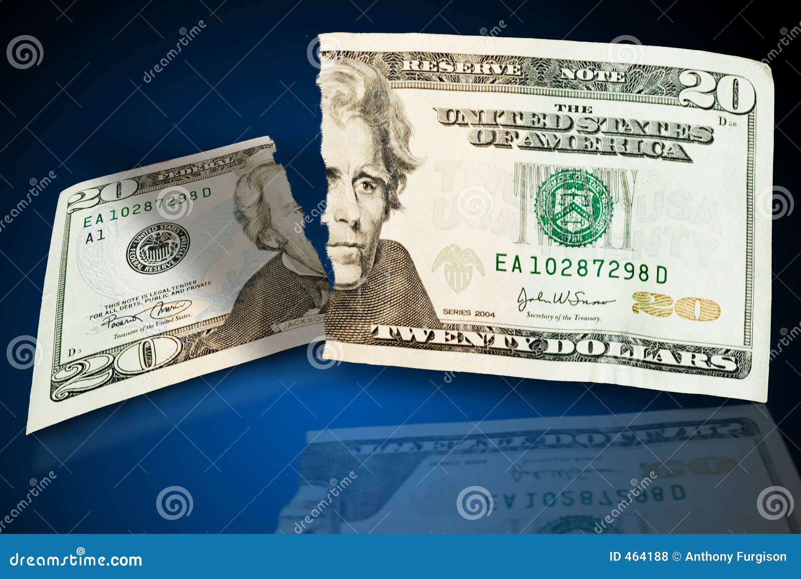 Ripped up stock photo. Image of dollar, deposit, financial - 464188