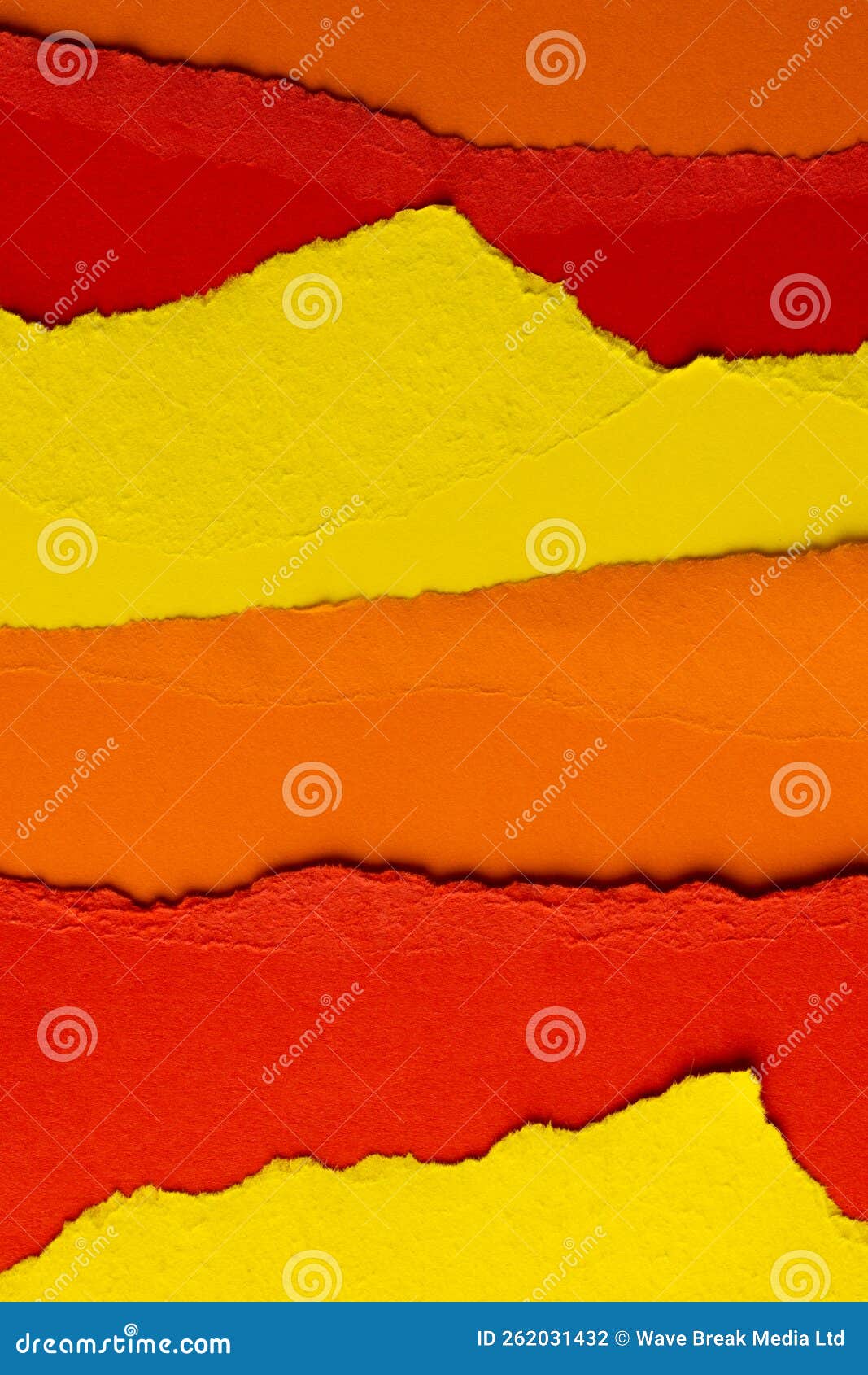 Ripped Up Pieces of Coloured Paper with Copy Space Stock Photo - Image ...
