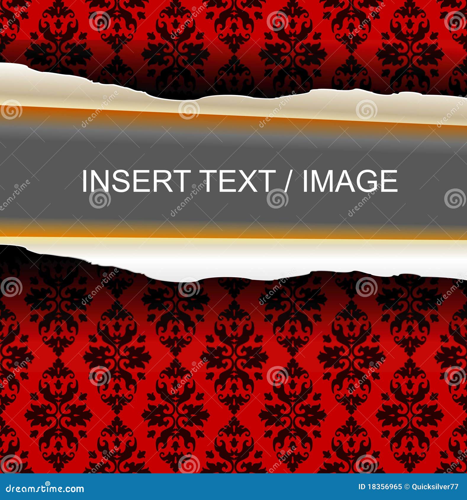 Ripped Wallpaper Red stock illustration. Illustration of vintage - 18356965