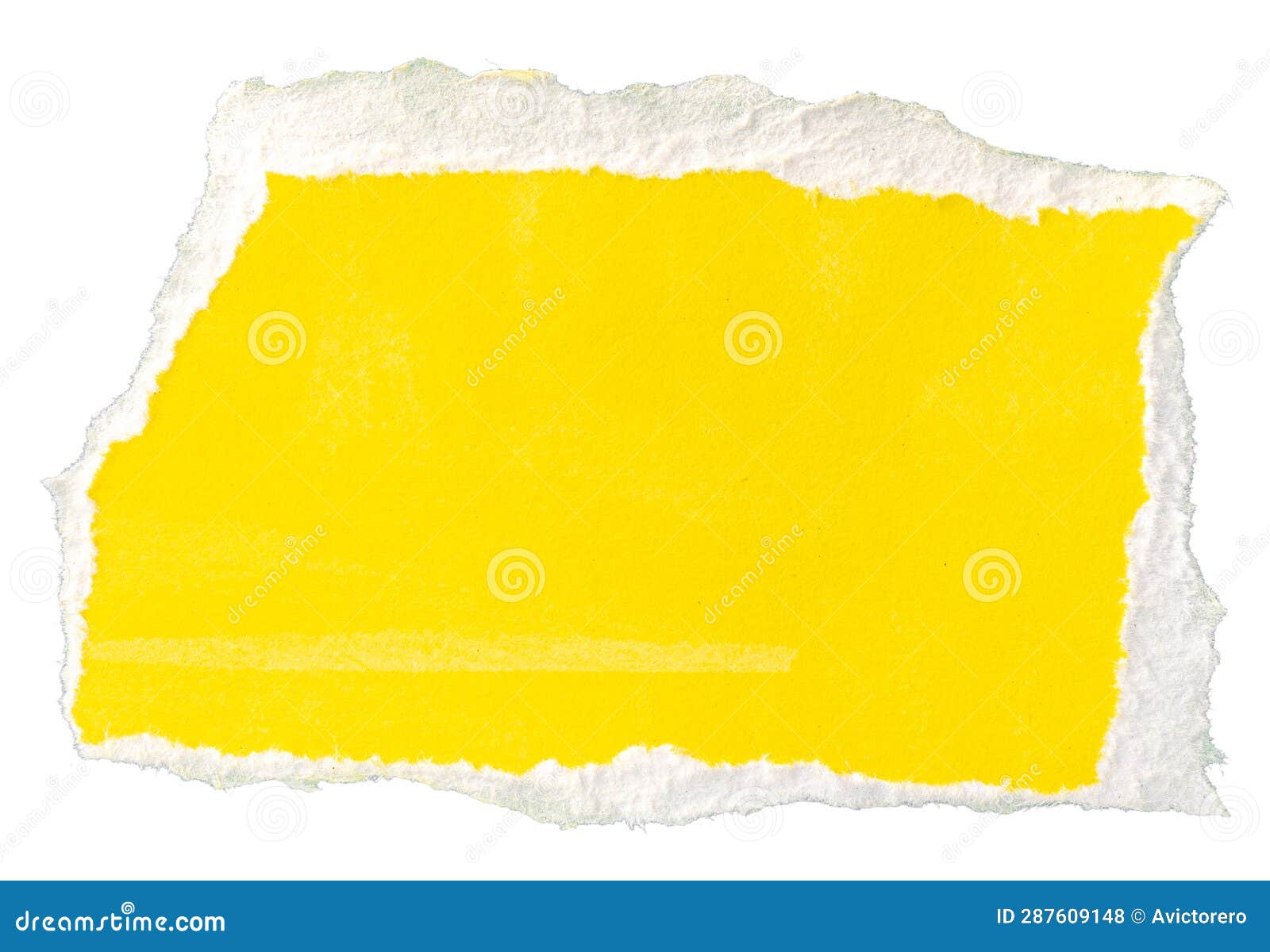 Ripped Yellow Paper Note Isolated on White Background Stock Photo ...