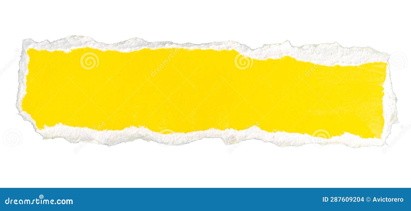 Ripped Yellow Paper Note Isolated on White Background Stock Photo ...