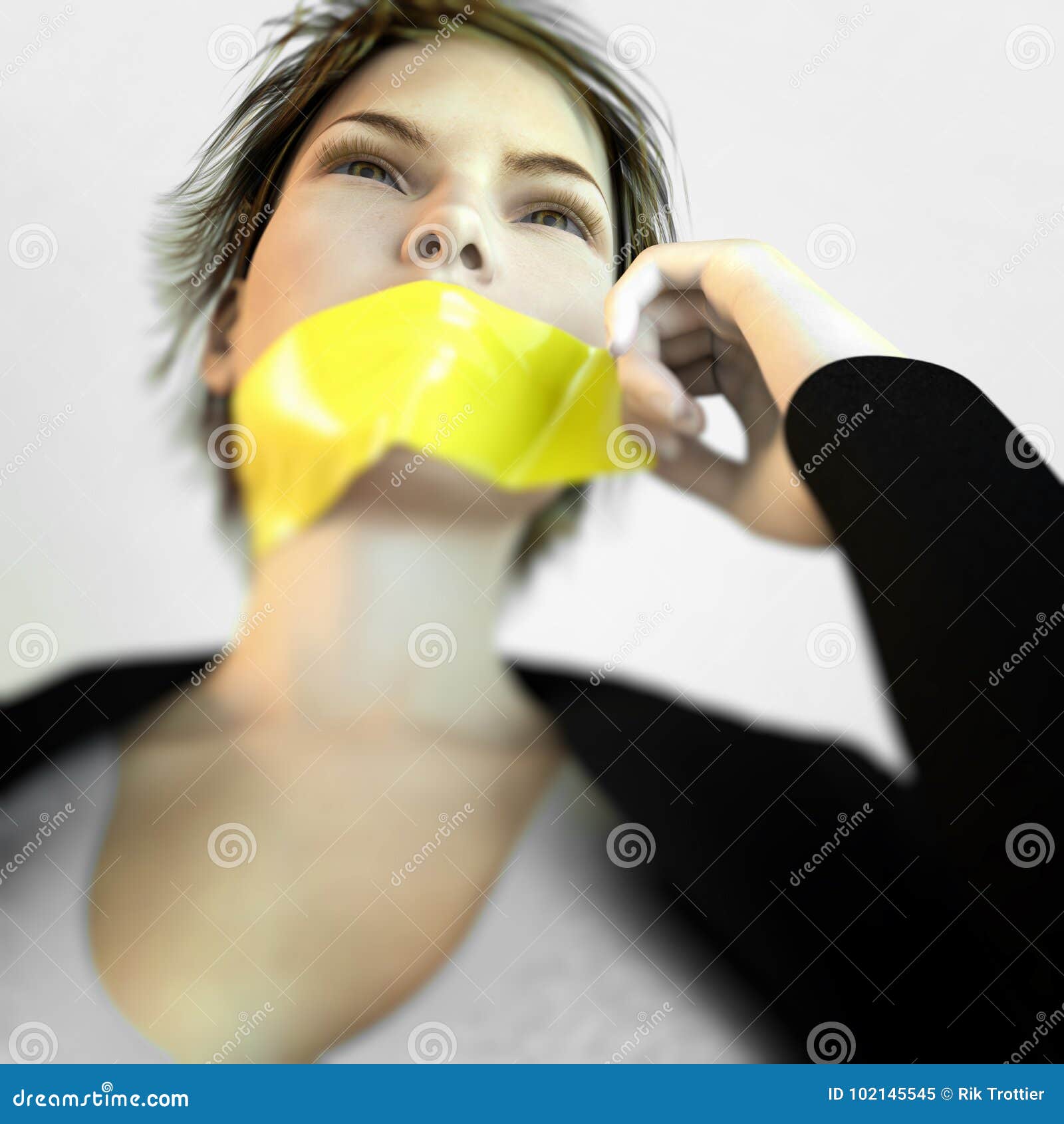 Silenced No More Fighting Back Stock Illustration - Illustration of ...