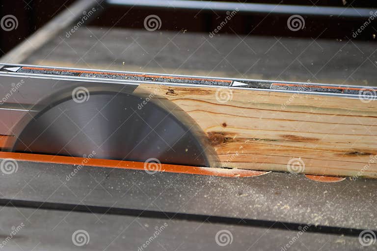 Ripping on a table saw stock image. Image of lumber, table - 552887